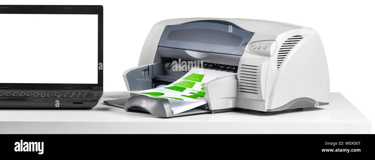 office desktop printer Stock Photo - Alamy