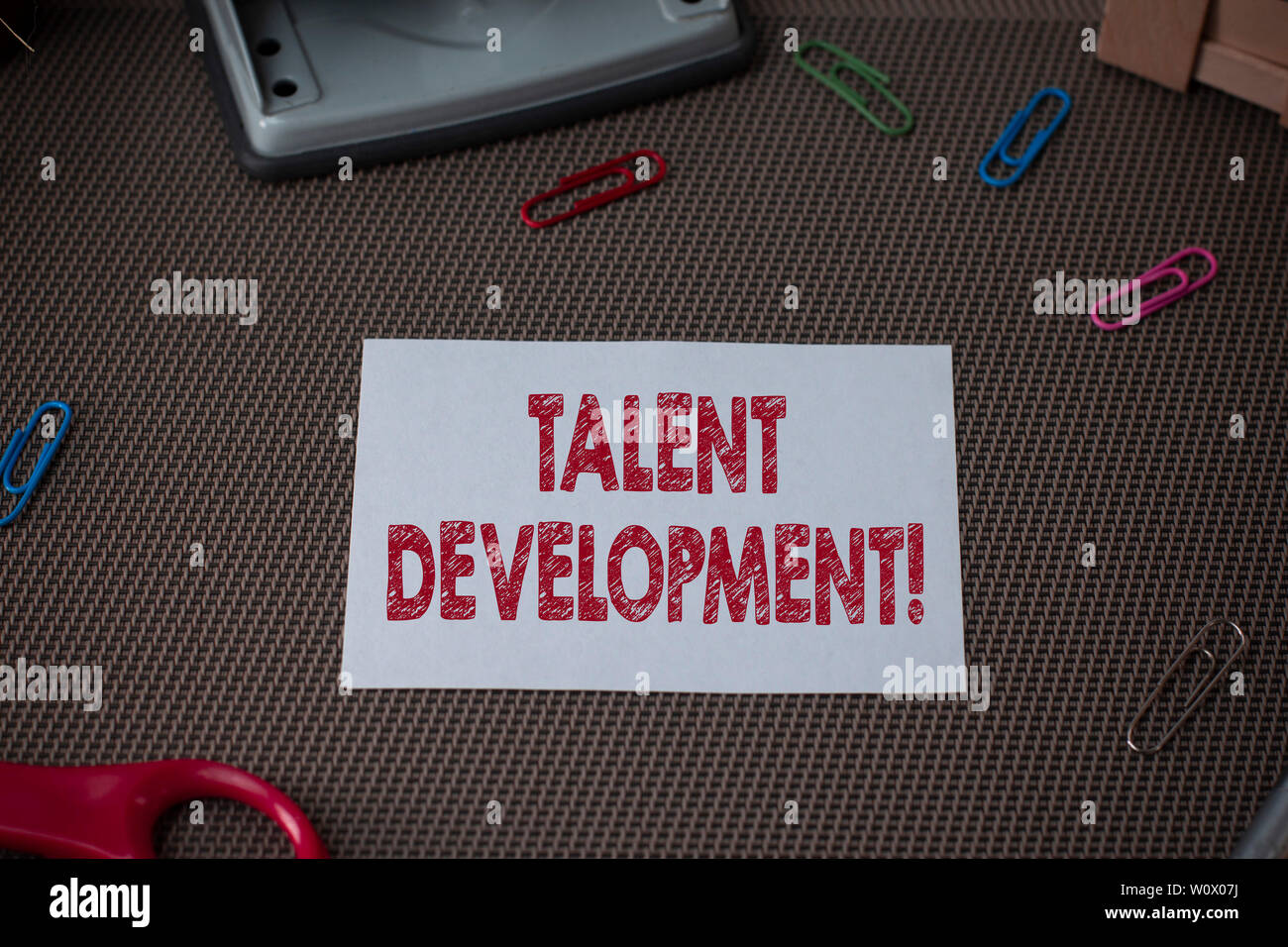 Conceptual hand writing showing Talent Development. Concept meaning Building Skills Abilities ...