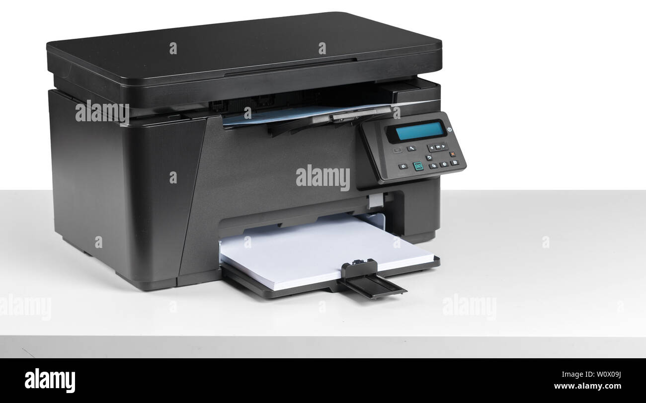 office desktop printer Stock Photo - Alamy