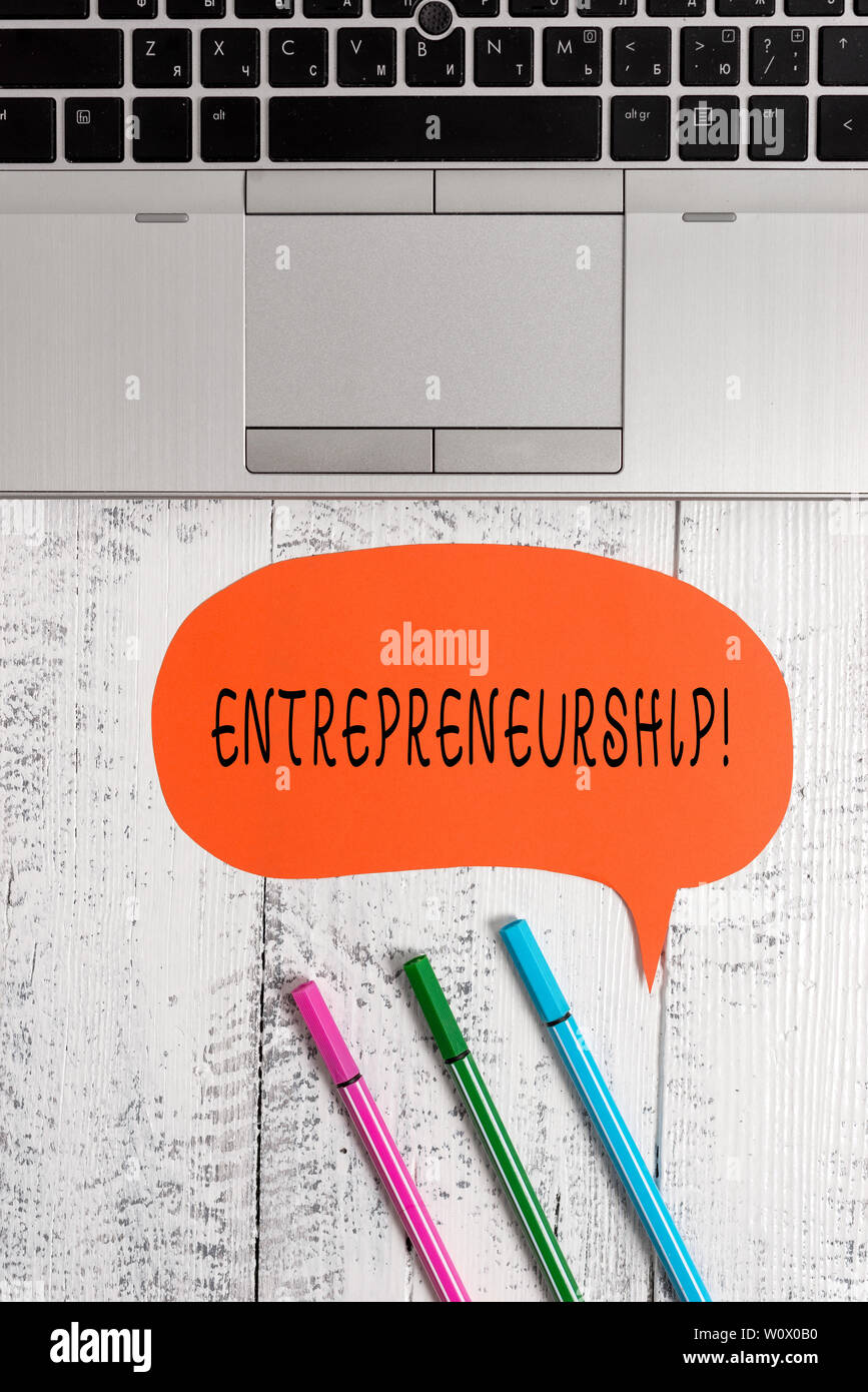 Handwriting text writing Entrepreneurship. Conceptual photo Process of ...