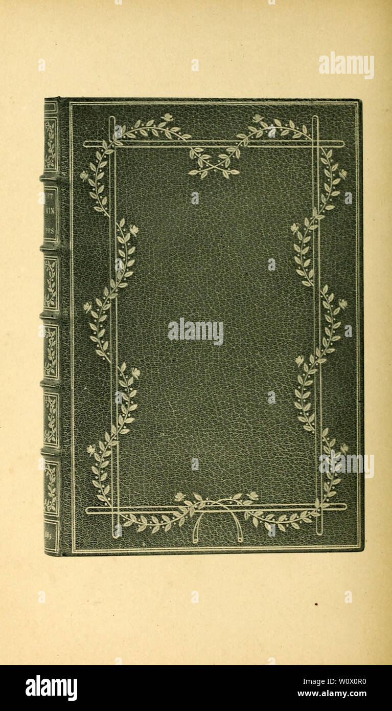 Bookbinding illustration. Retro and old image Stock Photo - Alamy