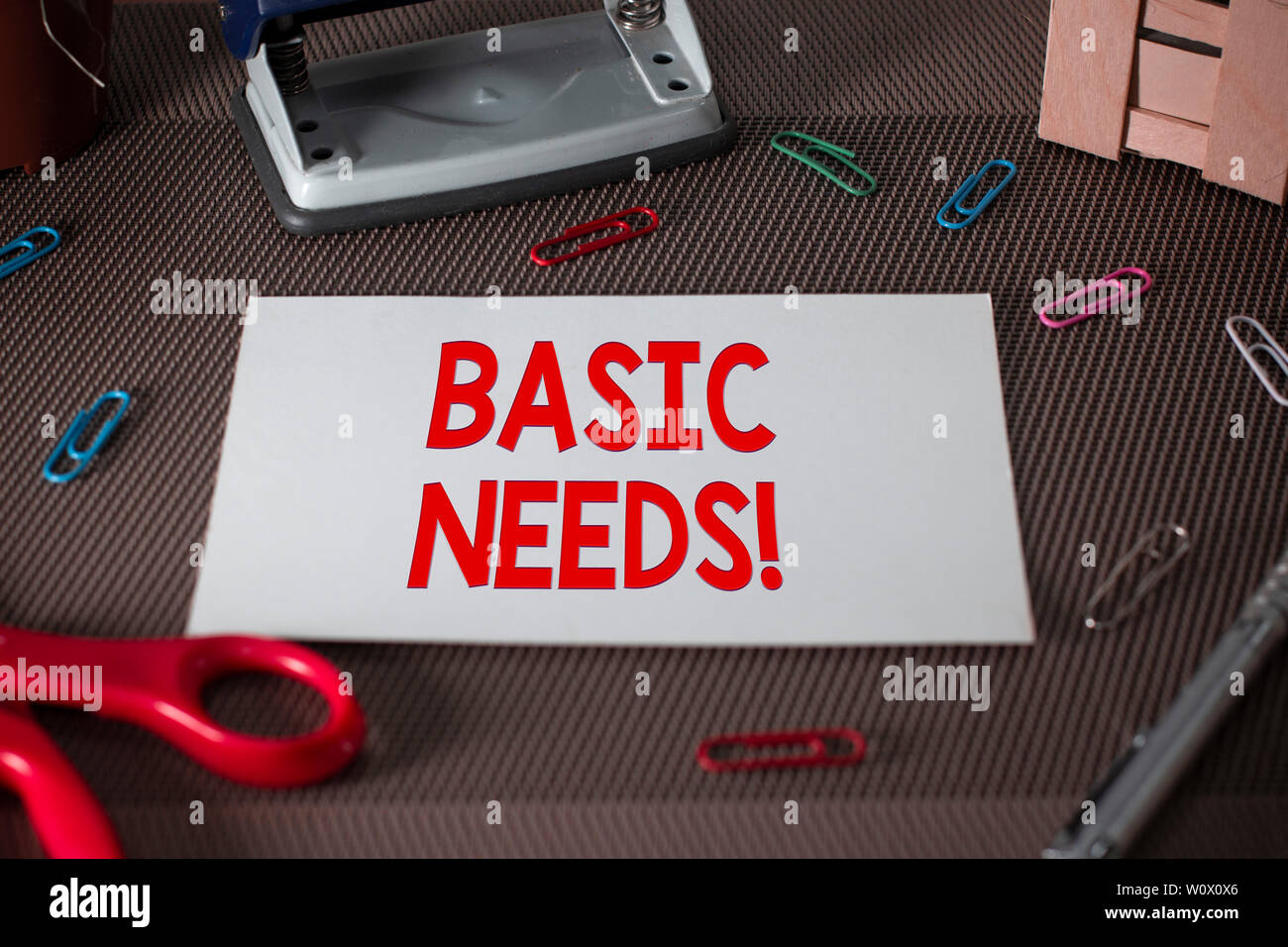 Text sign showing Basic Needs. Business photo text measurement of ...