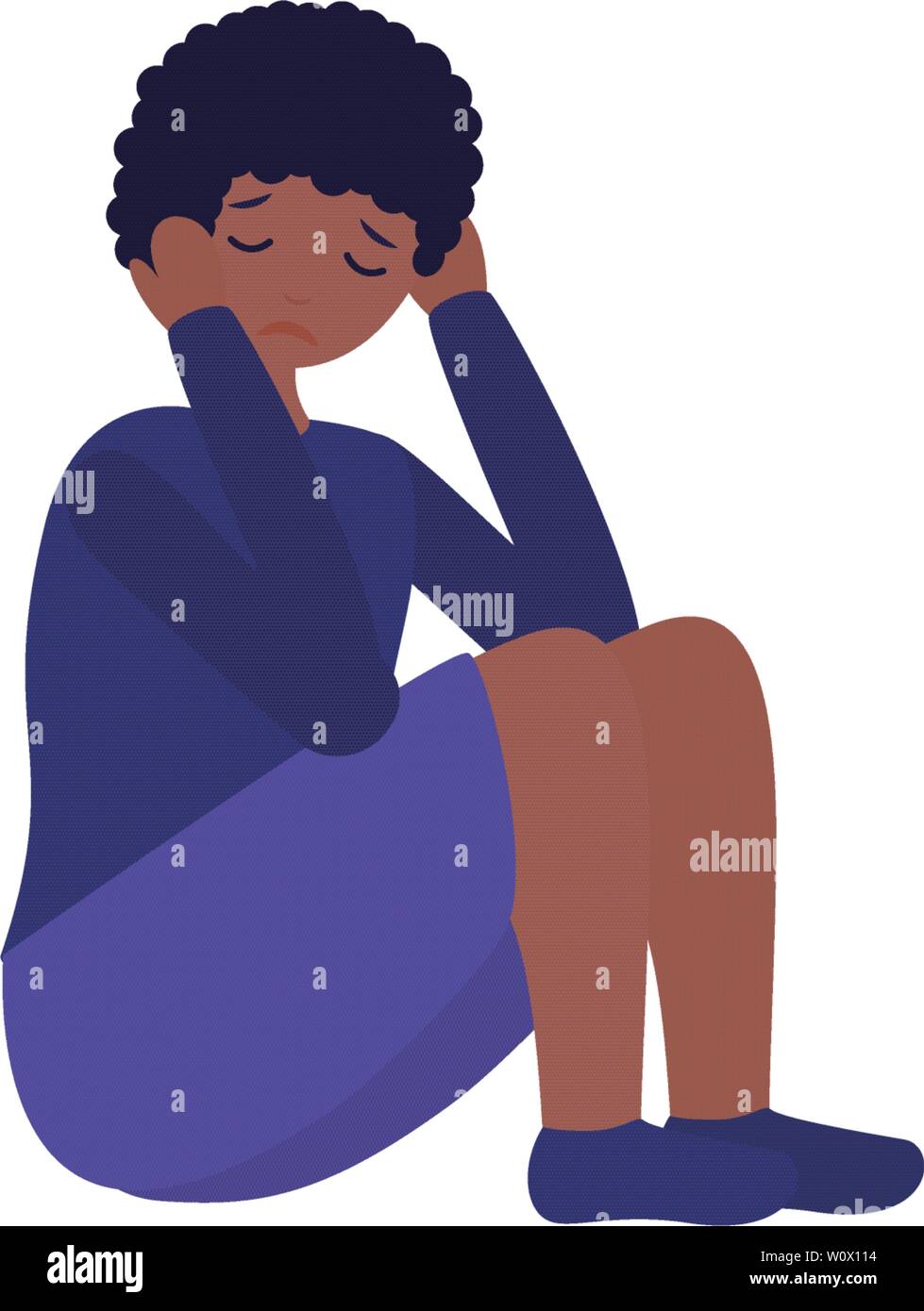 people mental disorder psychological depressed Stock Vector Image & Art ...
