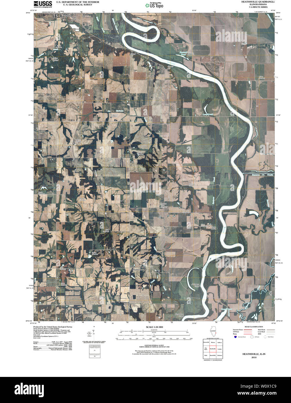 Heathsville map hi-res stock photography and images - Alamy