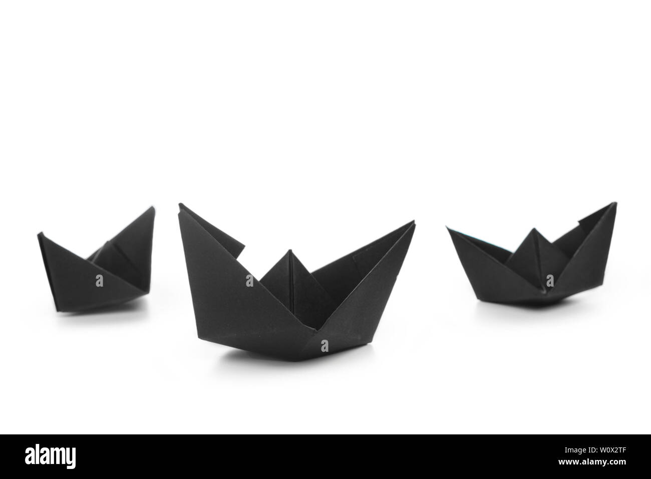 paper ships isolated on white Stock Photo - Alamy