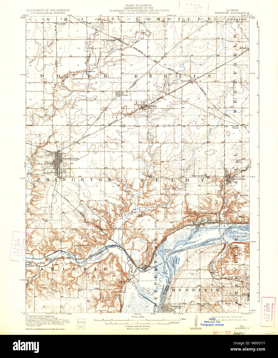 Map of hennepin hi-res stock photography and images - Alamy