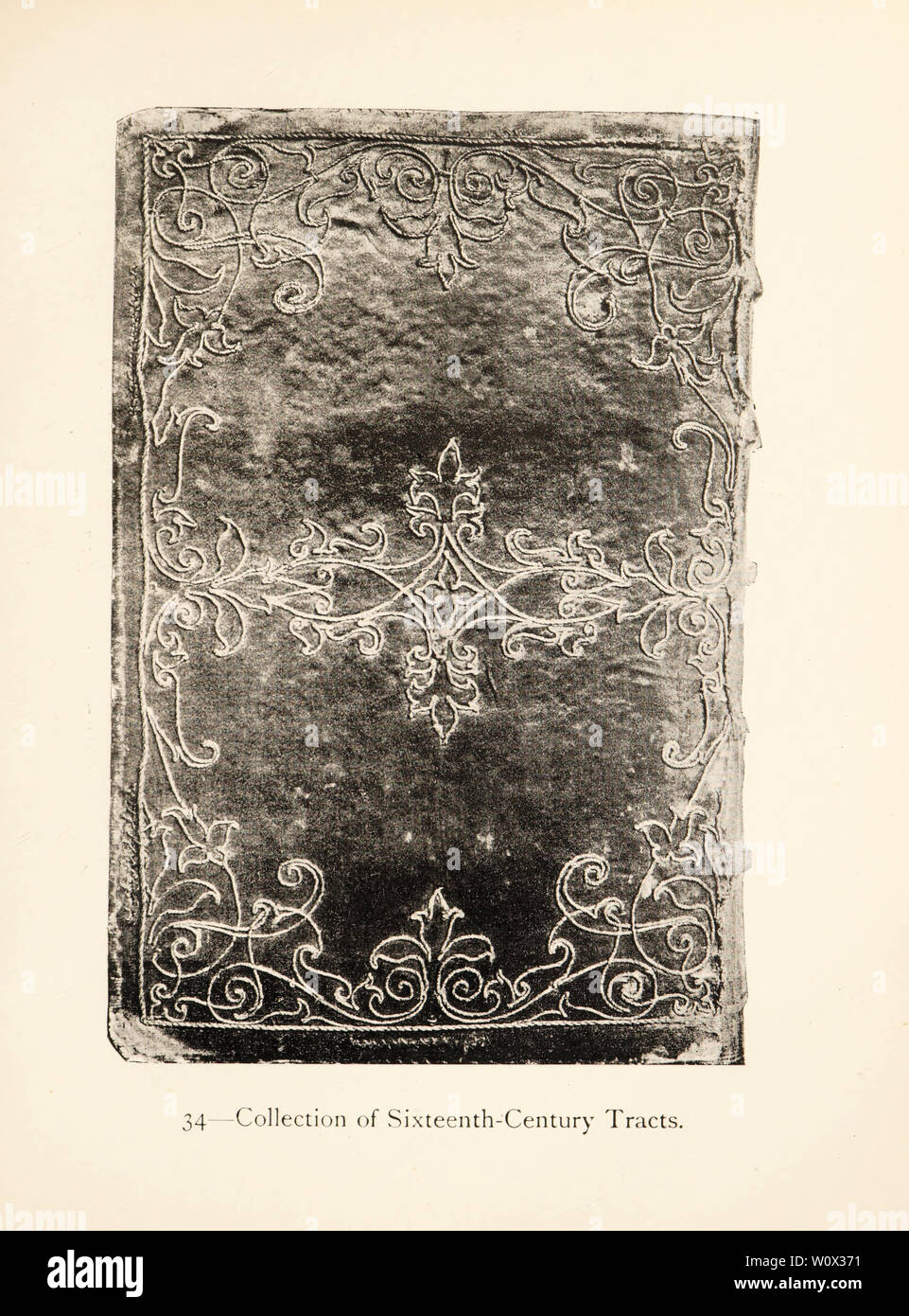 Bookbinding illustration. Retro and old image Stock Photo - Alamy