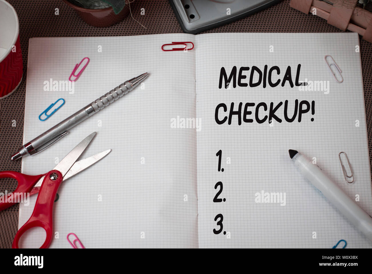 Text sign showing Medical Checkup. Business photo showcasing thorough ...