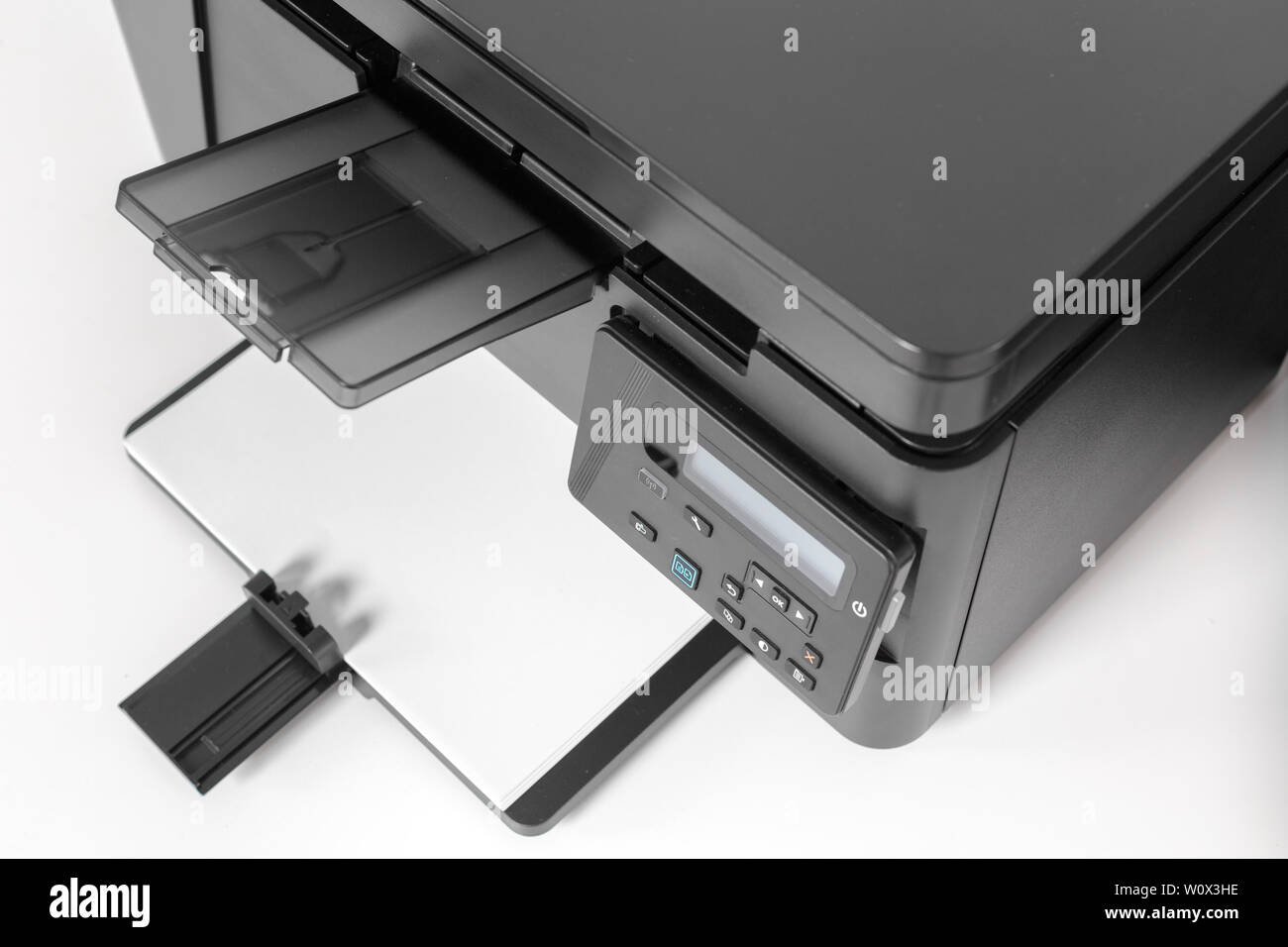Printer on the table Stock Photo - Alamy