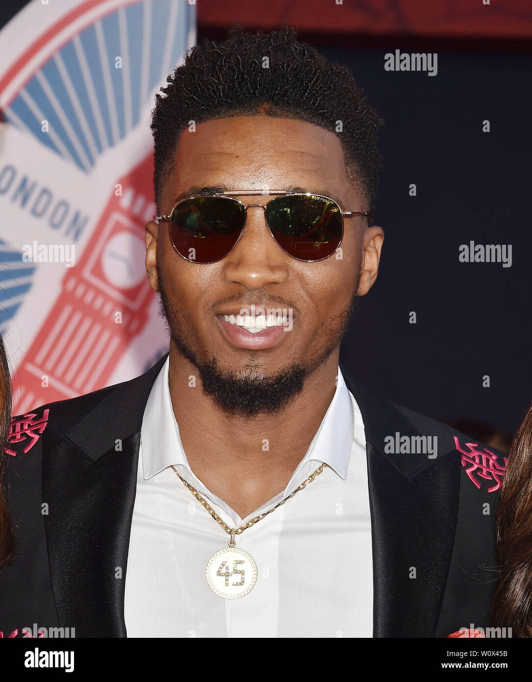 HOLLYWOOD, CA - JUNE 26: Donovan Mitchell attends the premiere of Sony ...