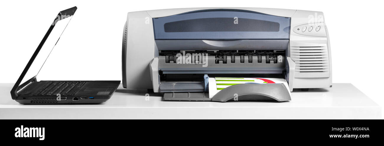 office desktop printer Stock Photo - Alamy