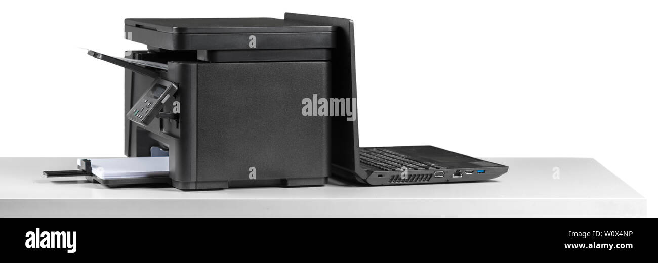 office desktop printer Stock Photo - Alamy
