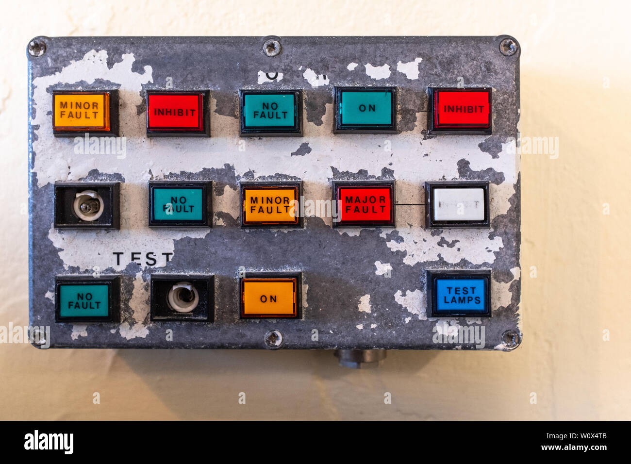 Industrial electric switch panel buttons hi-res stock photography and ...