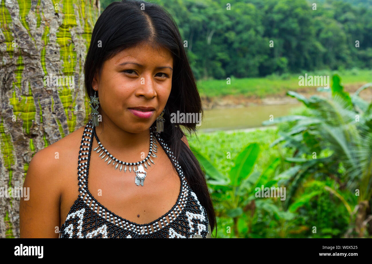 Embera Ethnic Group Community Chagres River Chagres National Park Colon Province Panama