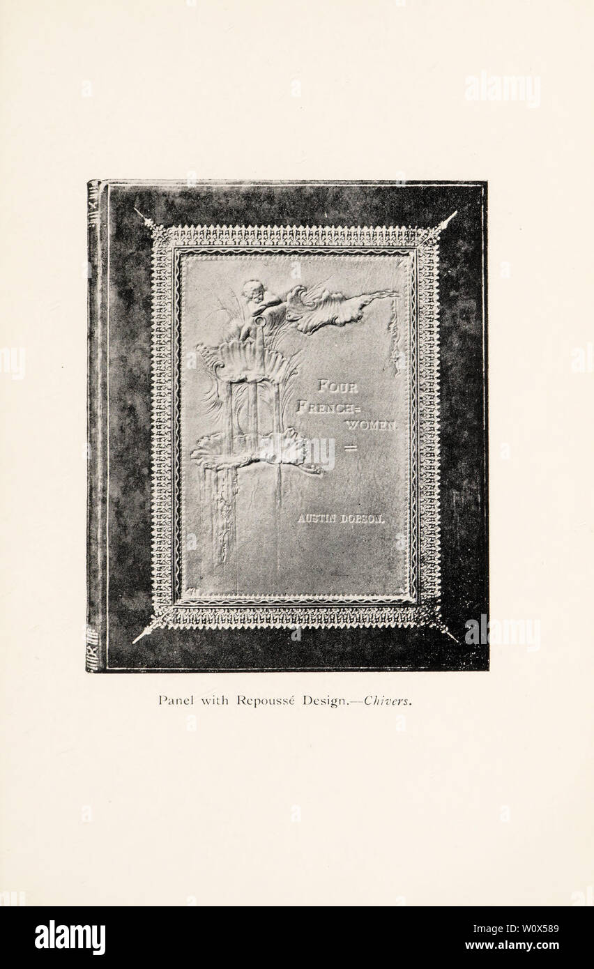 Bookbinding illustration. Retro and old image Stock Photo - Alamy