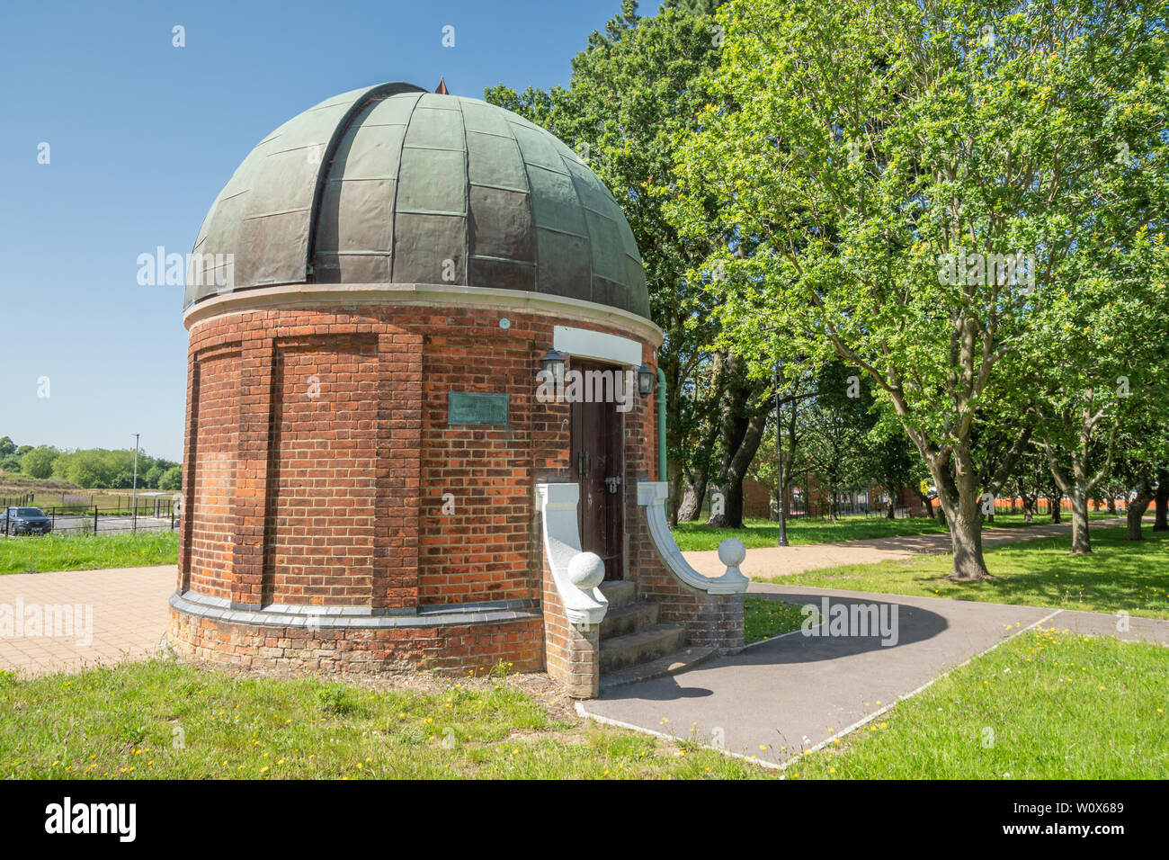 The Alexander Observatory in Aldershot Military Town, a circular red ...