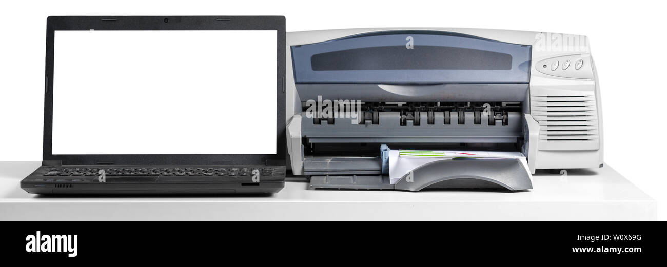 office desktop printer Stock Photo - Alamy