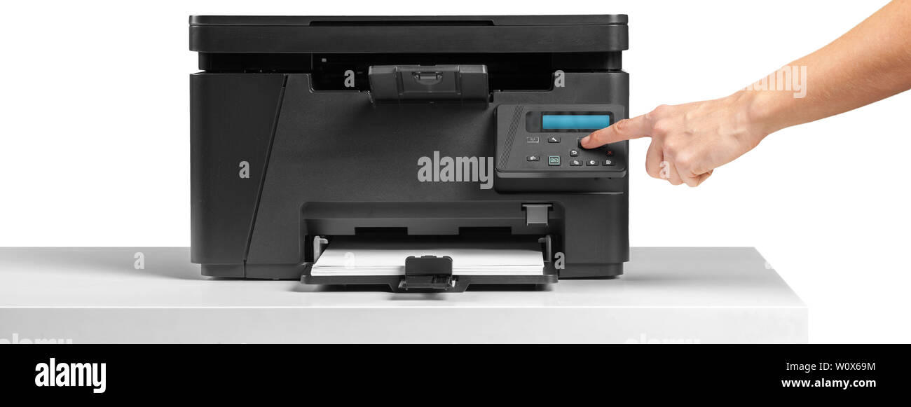 office desktop printer Stock Photo - Alamy