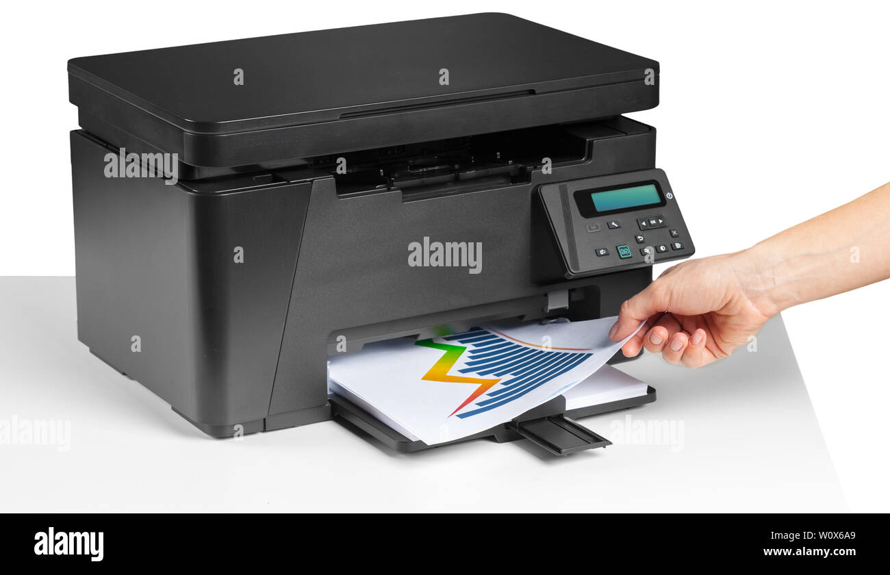 office desktop printer Stock Photo - Alamy