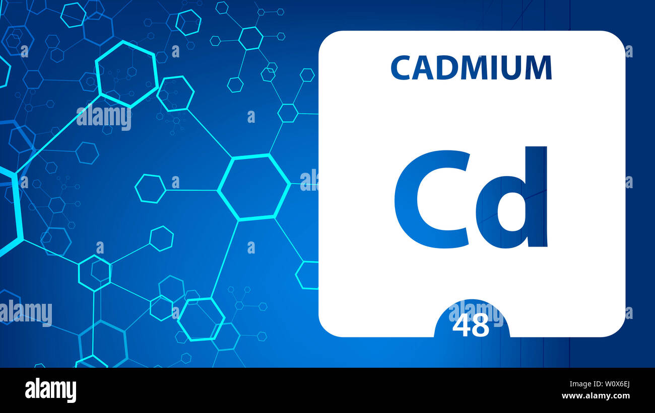 Cadmium 48 element. Alkaline earth metals. Chemical Element of ...