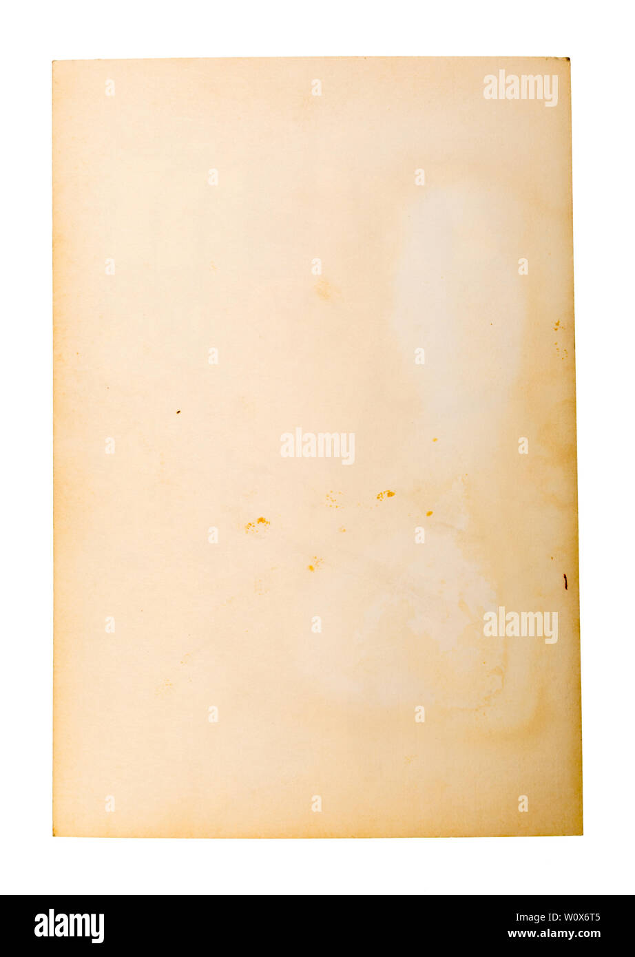 Old paper on white background Stock Photo - Alamy