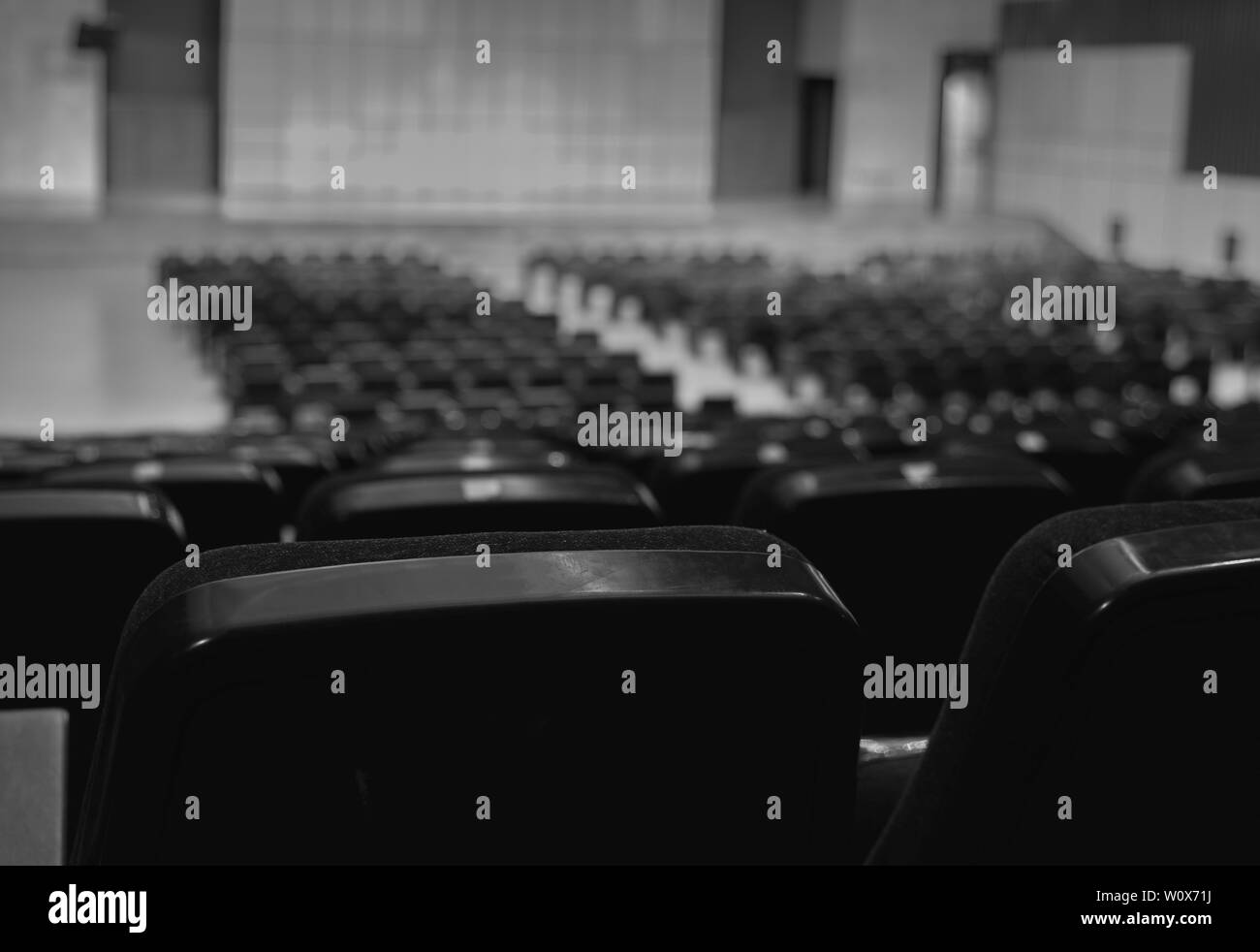 Empty stage before concert Black and White Stock Photos & Images - Alamy