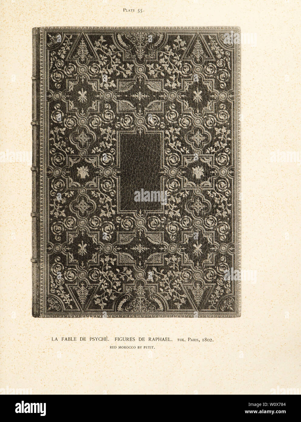 Bookbinding illustration. Retro and old image Stock Photo - Alamy