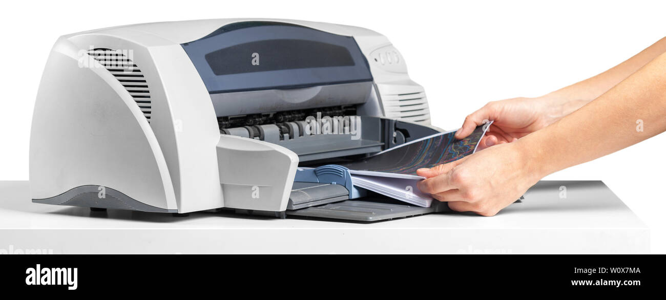 office desktop printer Stock Photo - Alamy