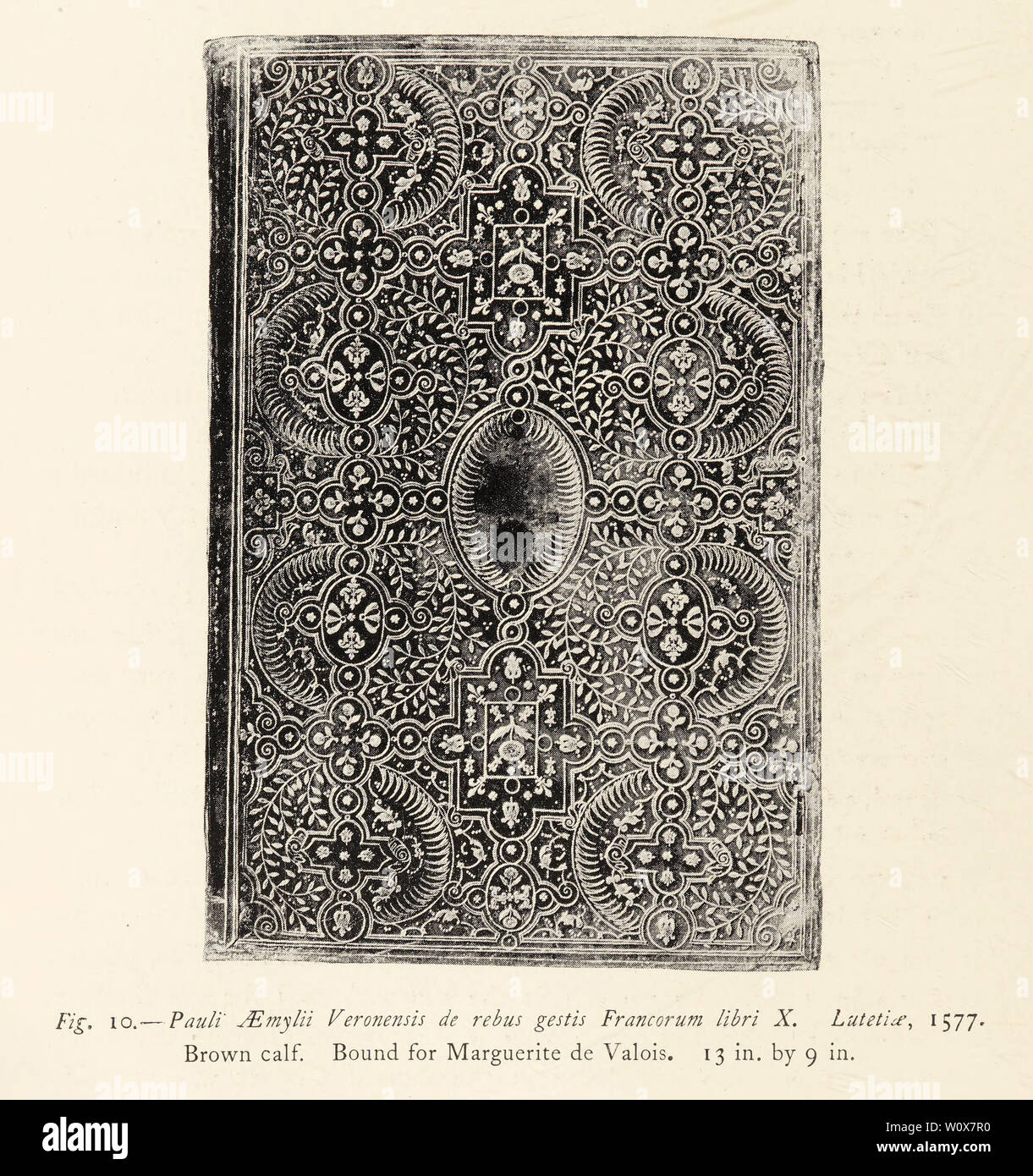 Bookbinding illustration. Retro and old image Stock Photo - Alamy