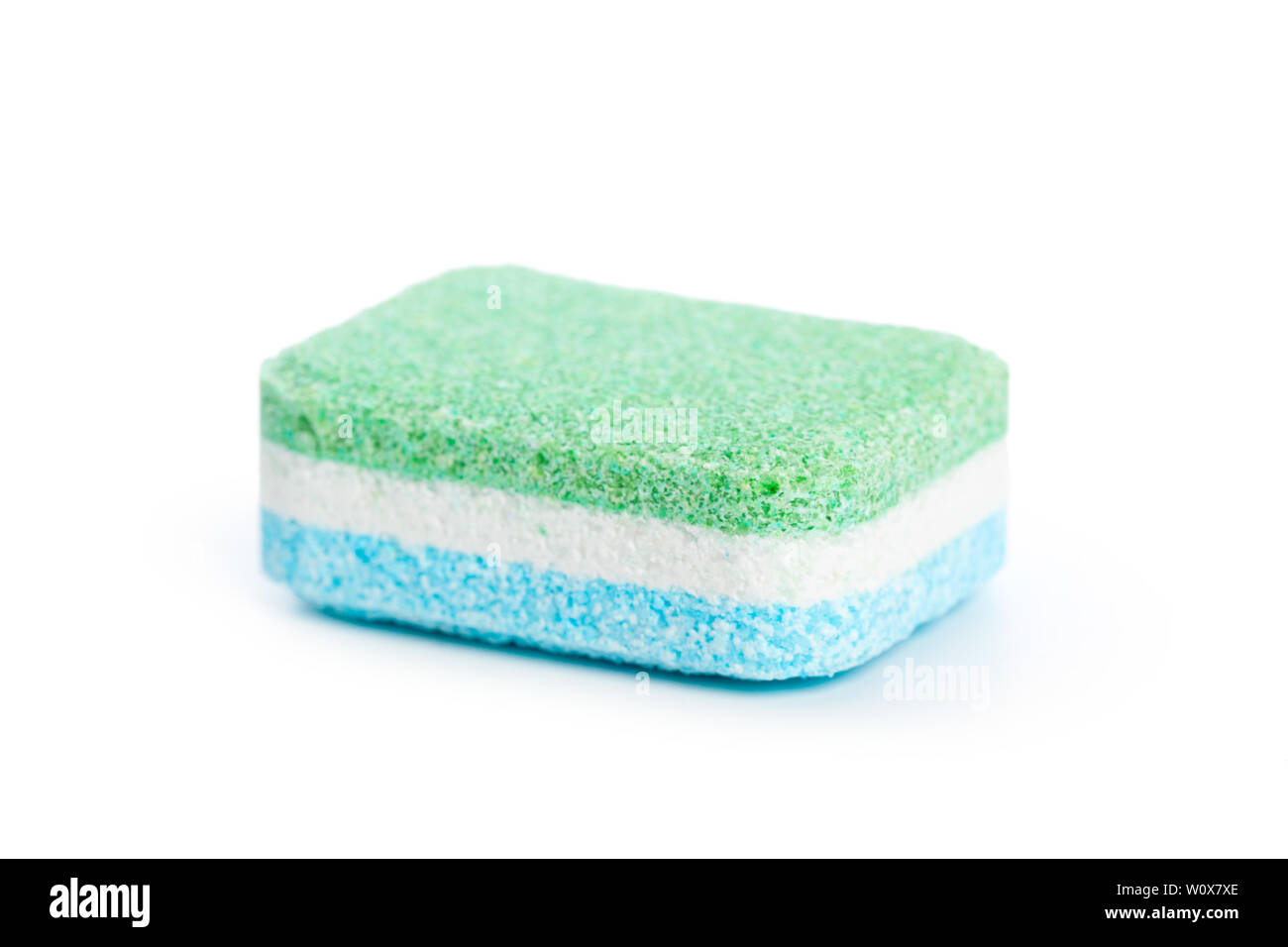 Dishwasher tablets on a white background Stock Photo - Alamy