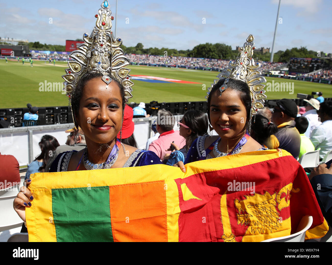 Sri Lanka fans in the stands during the ICC Cricket World Cup group ...