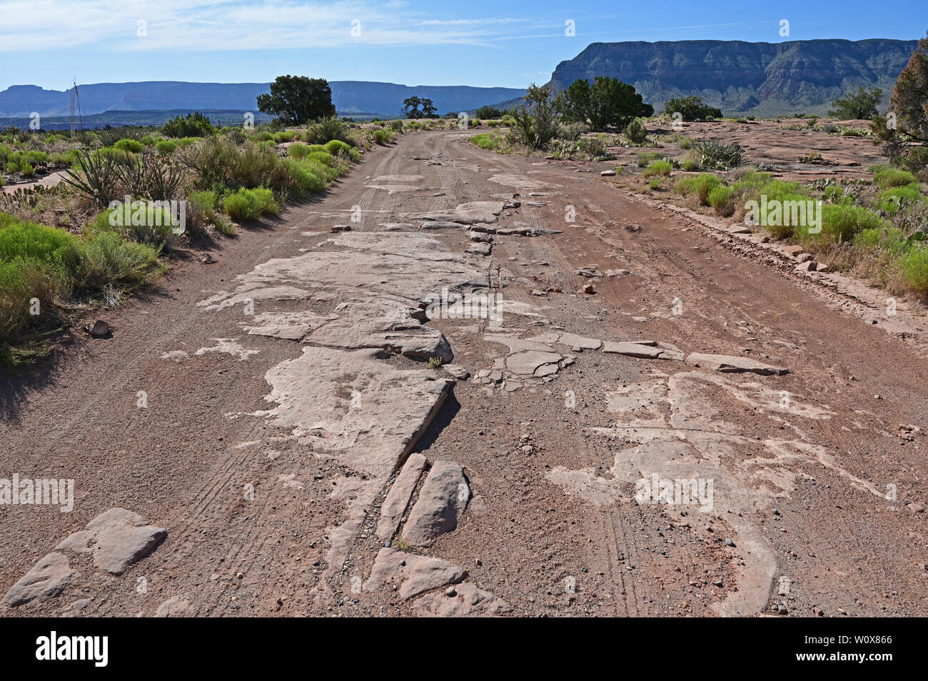 The rugged, unimproved road to Toroweap in Grand Canyon National Park ...