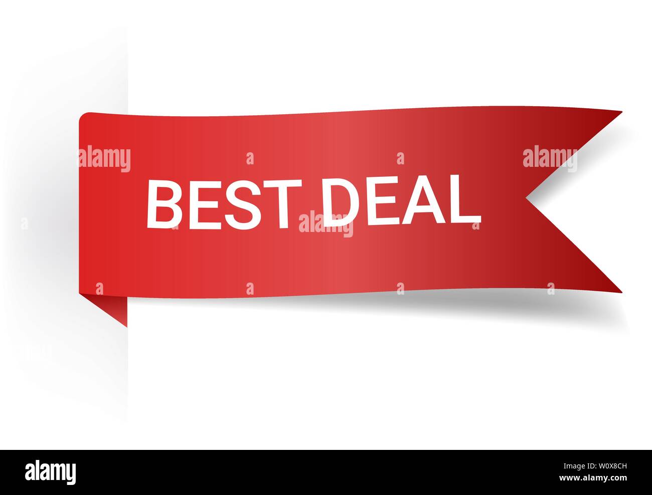 Red Vector Illustration Sign Best Deal. Illustrations For Promotion ...