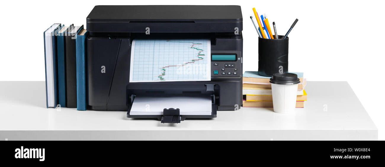 office desktop printer Stock Photo - Alamy