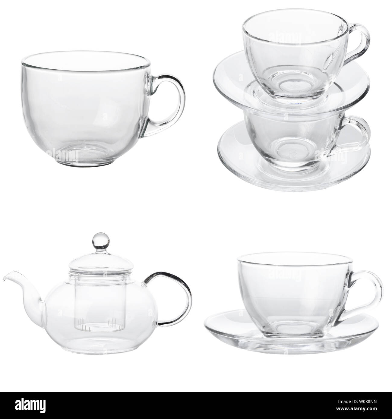 Cup coffee pot collage Cut Out Stock Images & Pictures - Alamy