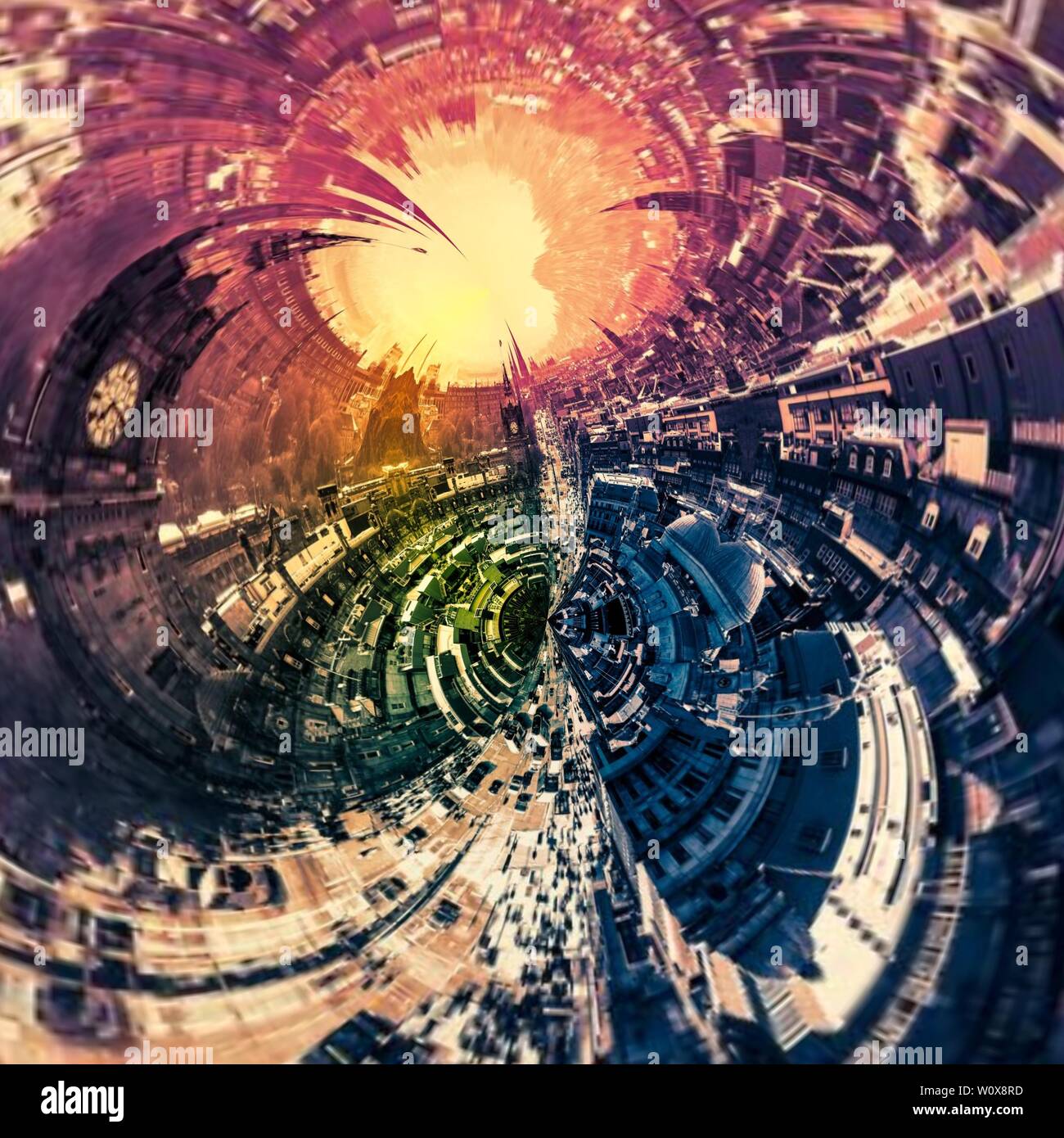 Abstract Image with colorful graphical elements design, concept Stock ...