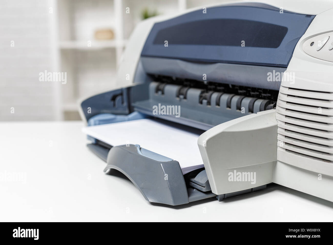printer in office Stock Photo - Alamy