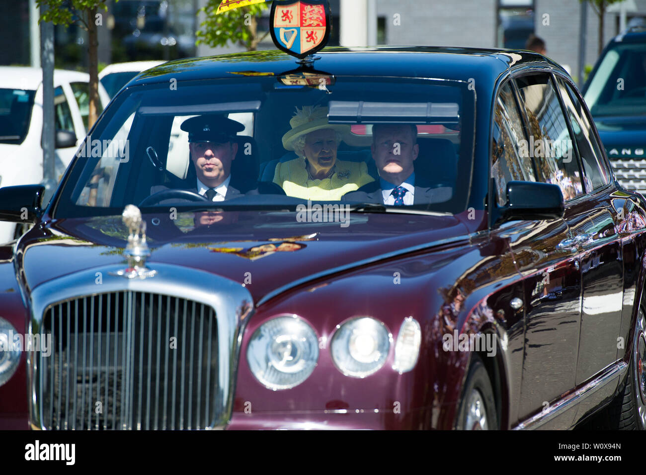 Cumbernauld, UK. 28 June 2019. PICTURED: Her Majesty The Queen. On ...