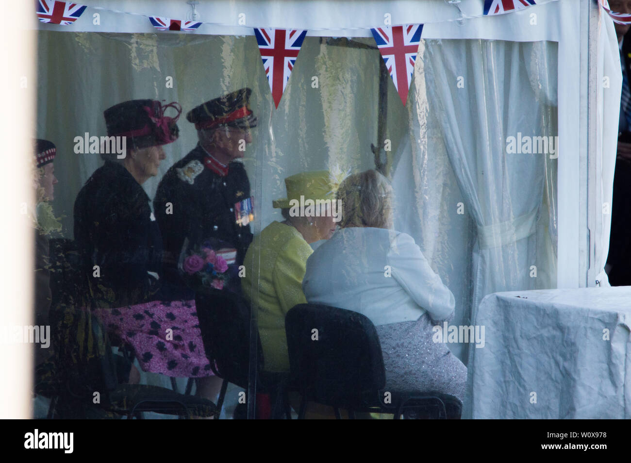 Cumbernauld, UK. 28 June 2019. PICTURED: Her Majesty The Queen. On ...