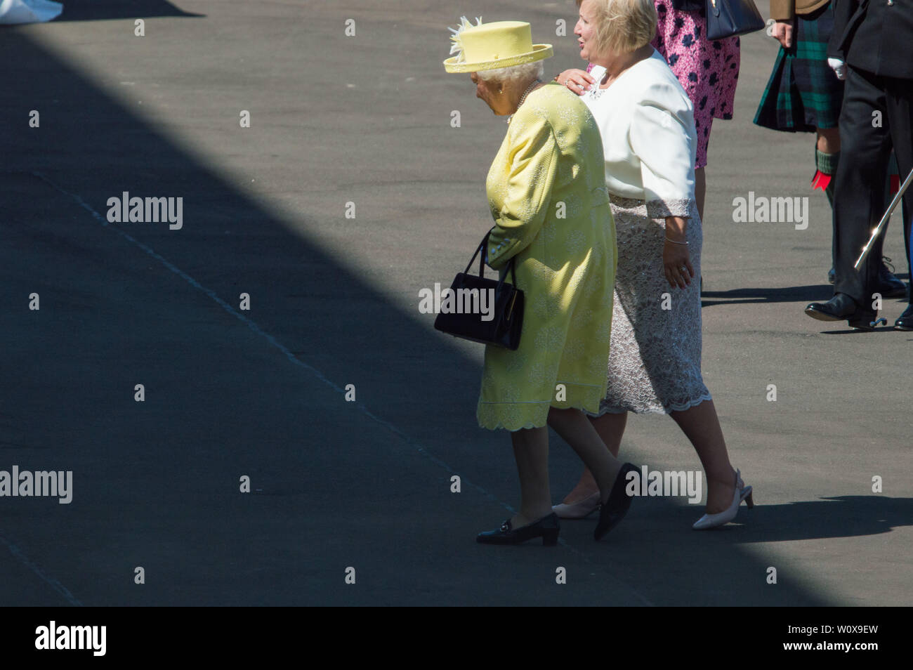 Cumbernauld, UK. 28 June 2019. PICTURED: Her Majesty The Queen. On ...