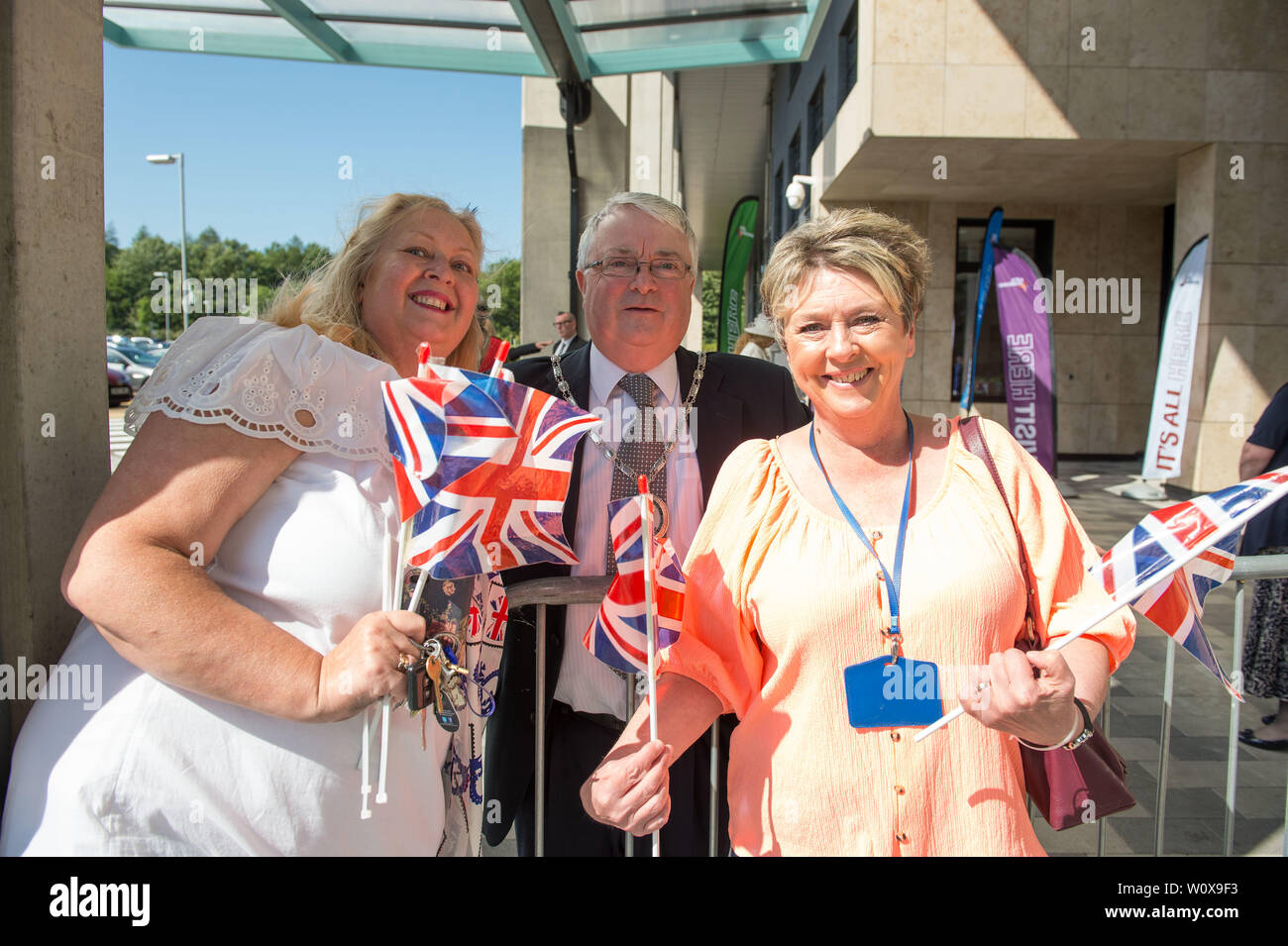 Cumbernauld, UK. 28 June 2019. Pictured: The Depute Lord Provost of ...