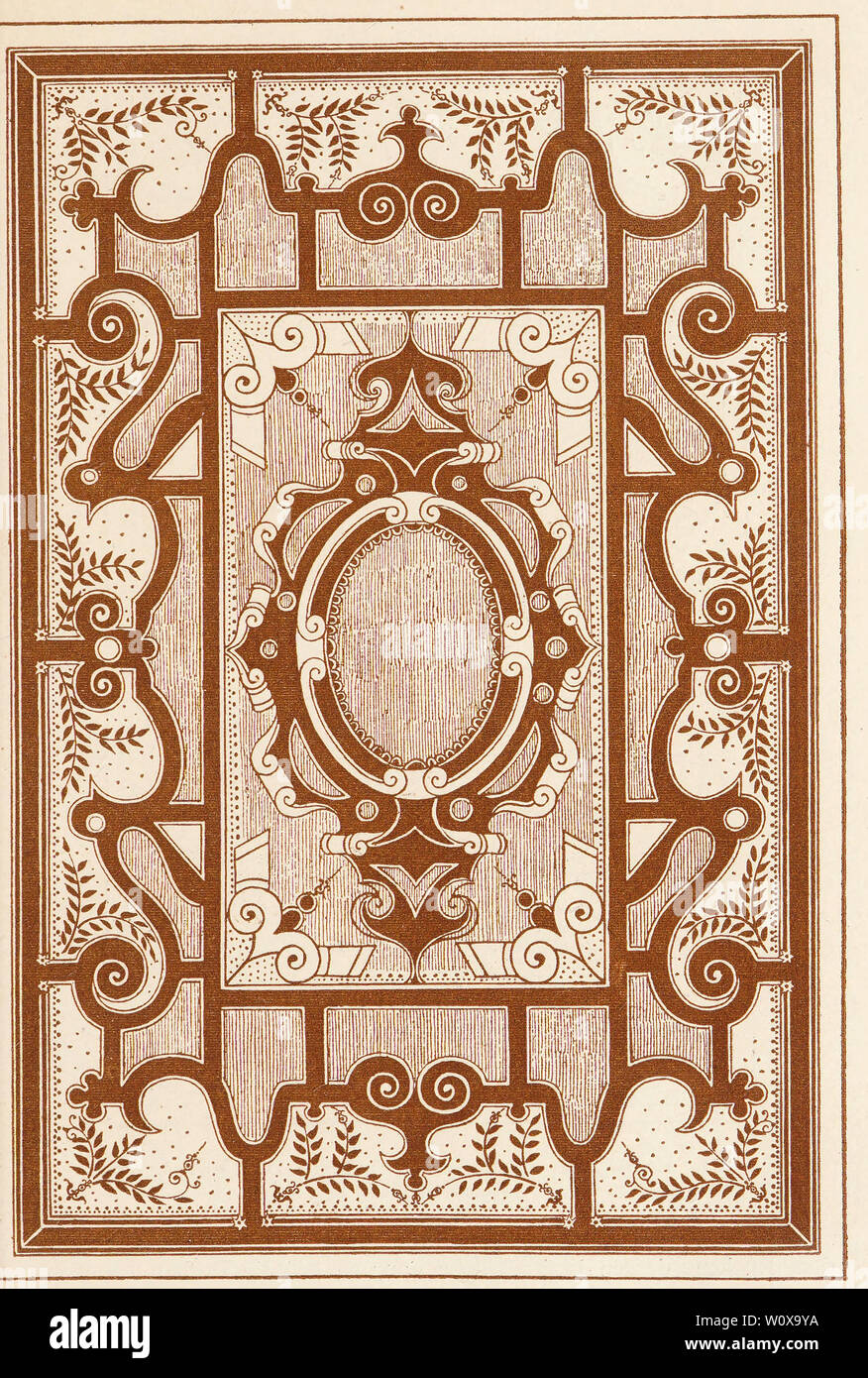 Bookbinding illustration. Retro and old image Stock Photo - Alamy