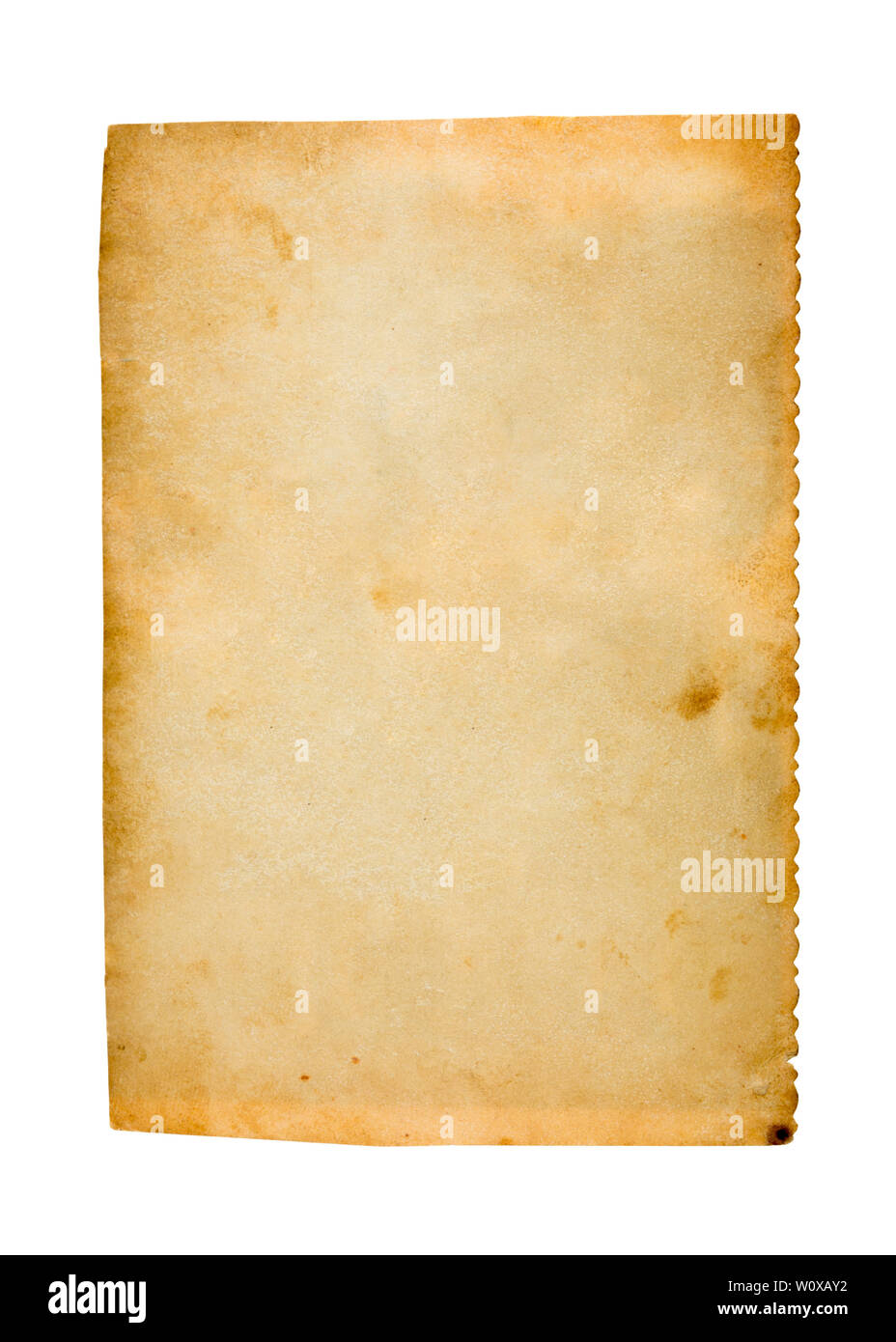 Old paper on white background Stock Photo - Alamy