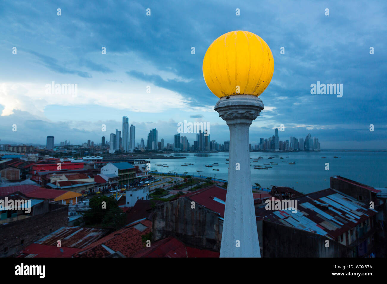 Skyline from Old Town, Panama City, Panama, Central America, America ...