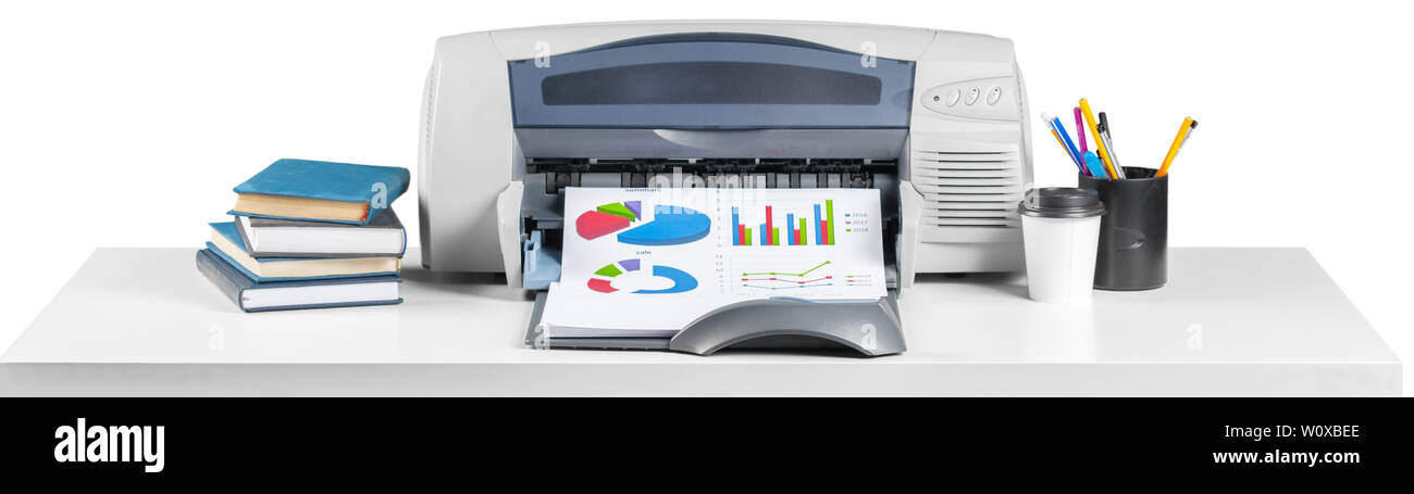 office desktop printer Stock Photo - Alamy