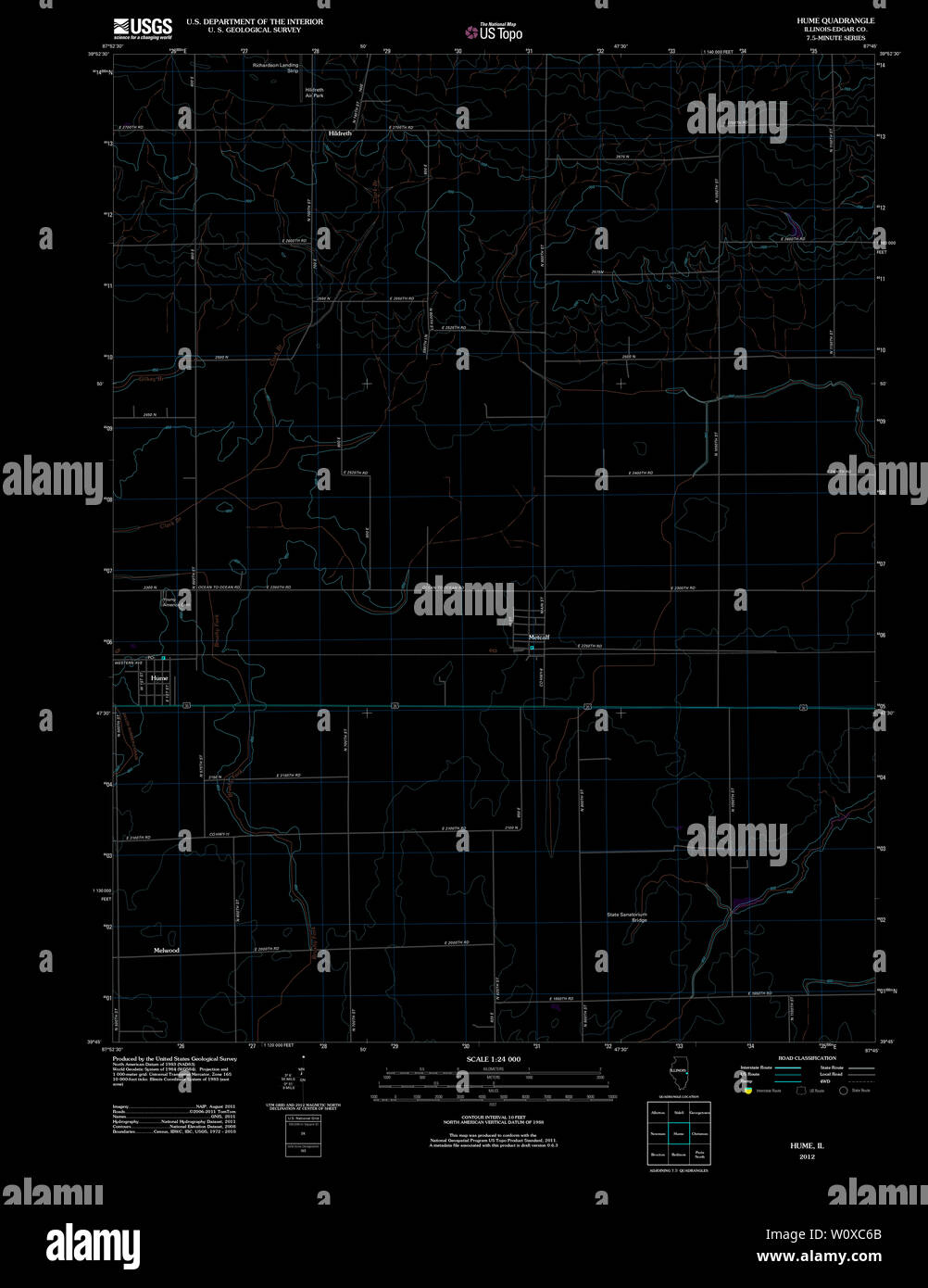 Map of hume hi-res stock photography and images - Alamy