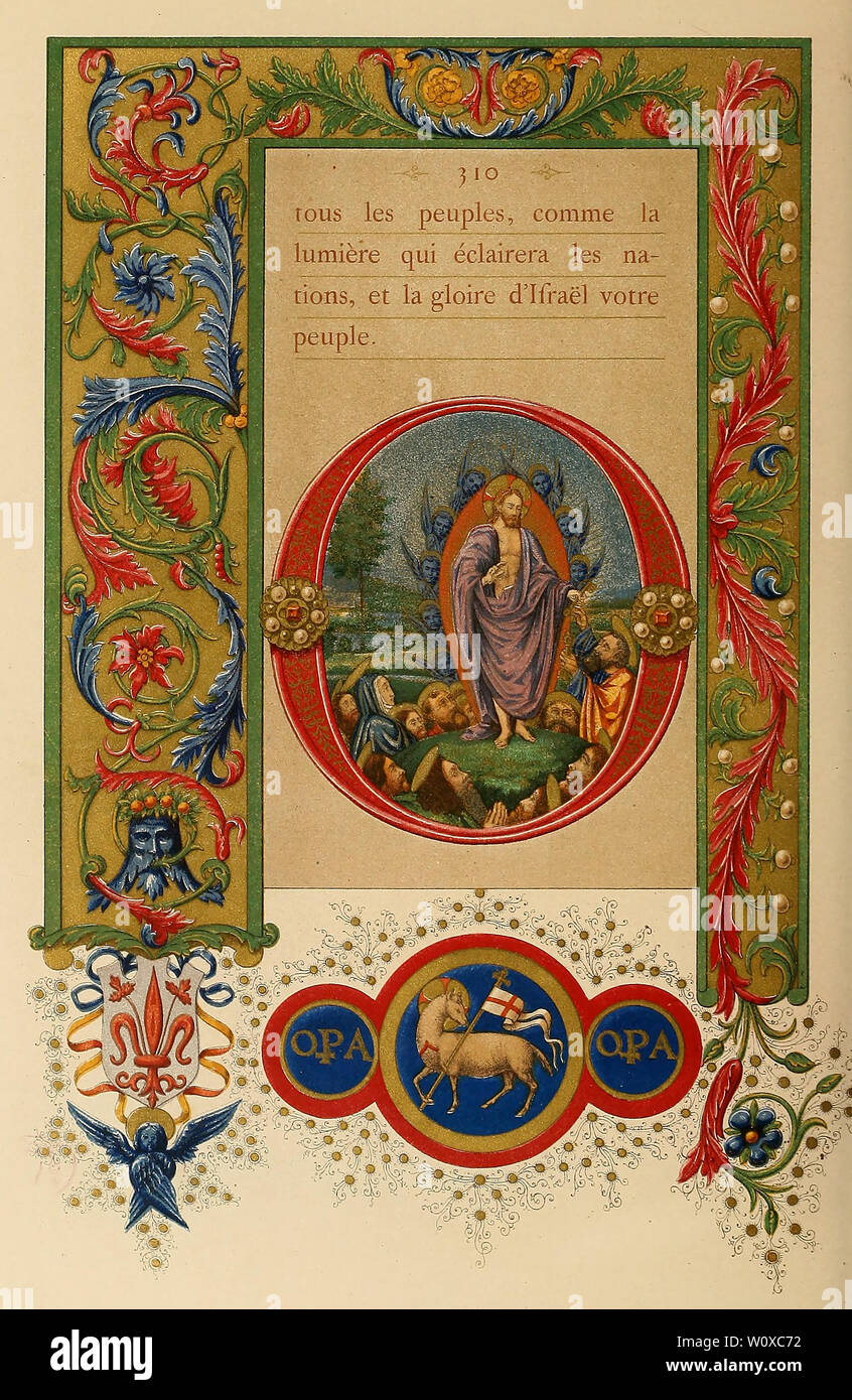 Christian illustration. Retro and old image Stock Photo - Alamy