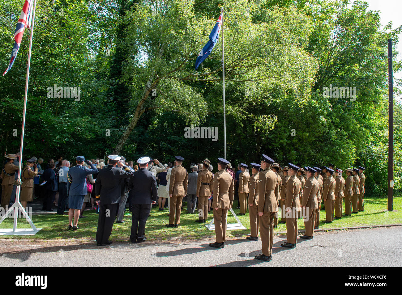Bulford, Wiltshire, UK. 28 June 2019. Dignitaries and guests were ...