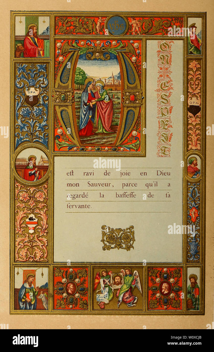 Christian illustration. Retro and old image Stock Photo - Alamy