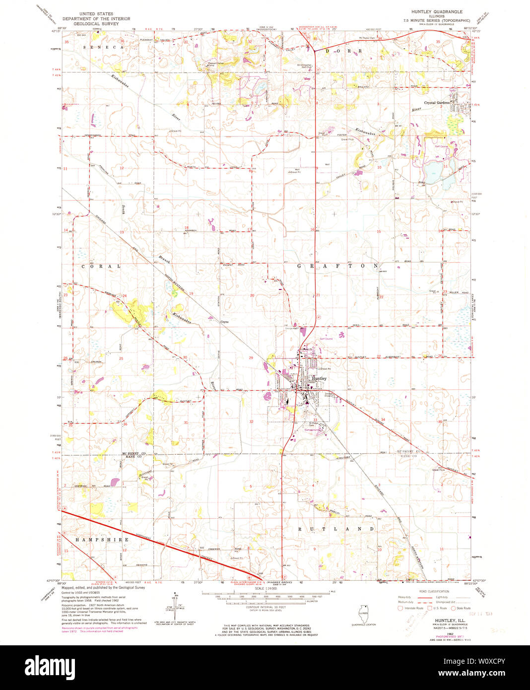 Huntley map hi-res stock photography and images - Alamy